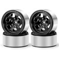 4Pcs 1.3 Aluminium Beadlock Wheel Rims for 1/18 1/24 RC Crawler TRX4M ...