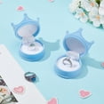 2Pcs Velvet Rings Gift Storage Boxes Jewelry Box for Ring Light Blue 6 ...