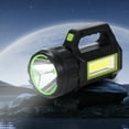 Whaledi LED Handheld Flashlight Bright USB Solar Rechargeable Battery ...