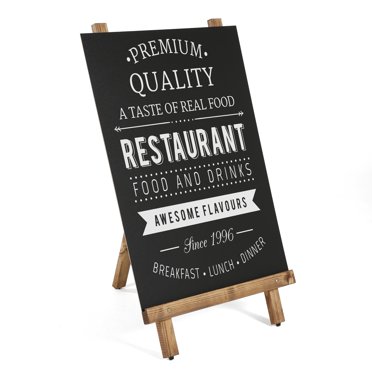 Wooden A-Frame Chalkboard Sign 40" x 20" Magnetic Sidewalk Menu Board ...