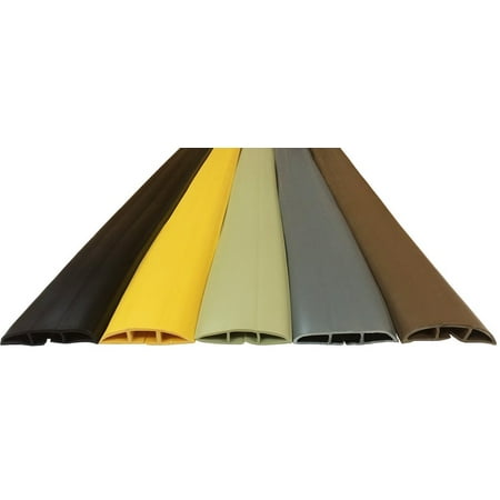 Electriduct Small Plastic Flexible Floor Cord Cover Cable Protector and ...