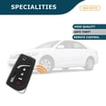 AKS KEYS Replacement for Toyota Flip Key 4 Buttons That Use FCC ...