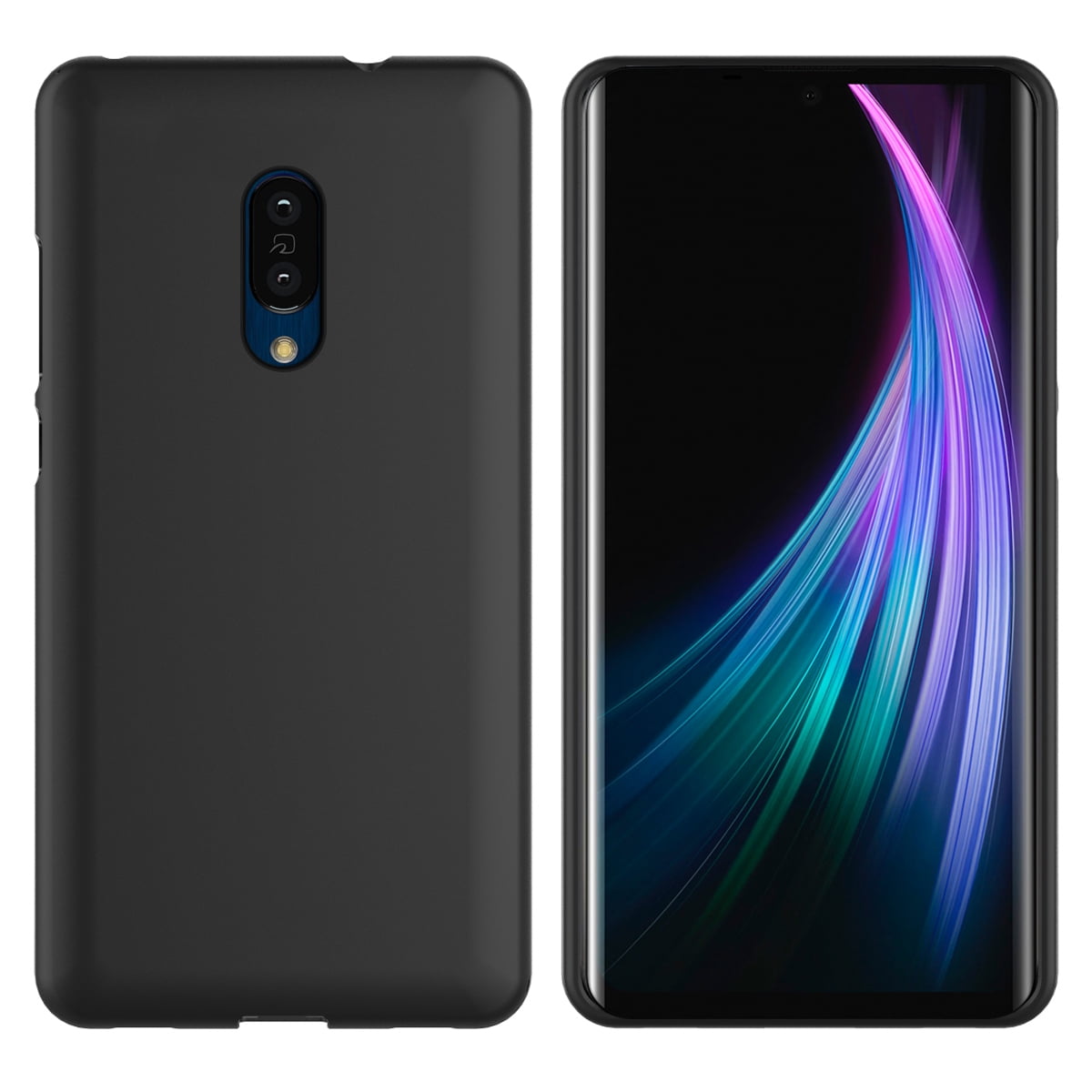 Roofei Case for Sharp Aquos Zero 2 Carbon Fiber Brushed Texture Soft ...