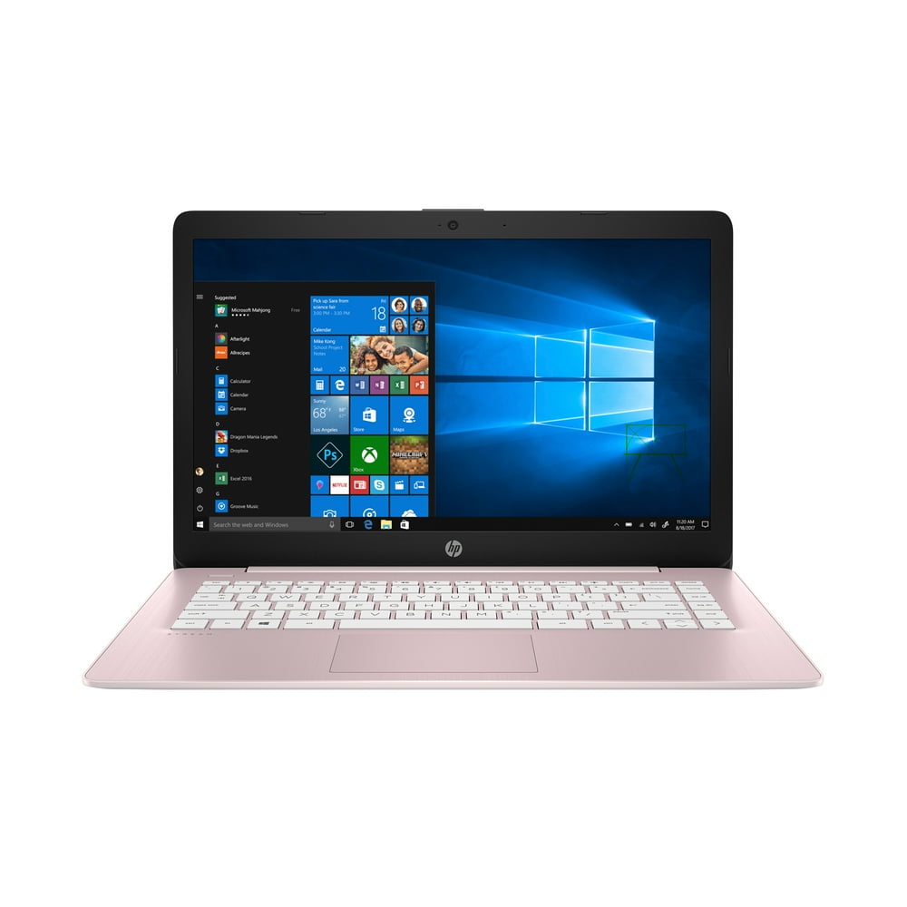 HP Stream 14 Laptop, Intel Celeron N4000, 4GB SDRAM, 32GB eMMC, Office ...
