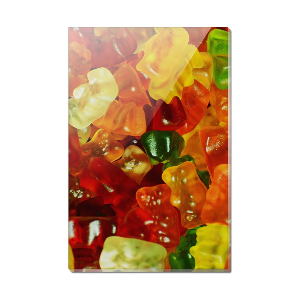 Gummy Gummi Bears Rectangle Acrylic Fridge Refrigerator Magnet ...