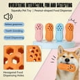 Peanut Shaped Squeaky Dog Toy, Tpr Bite Resistant Chew Toy With Treat ...