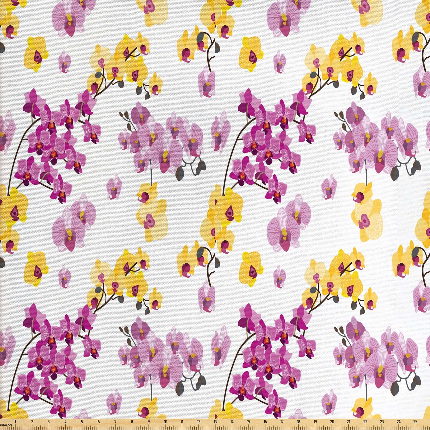 Aloha Fabric by the Yard Upholstery, Hawaiian Purple and Yellow ...