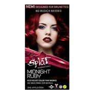 SPLAT Temporary Midnight Ruby Hair Dye, Semi-Permanent Red Hair Color ...