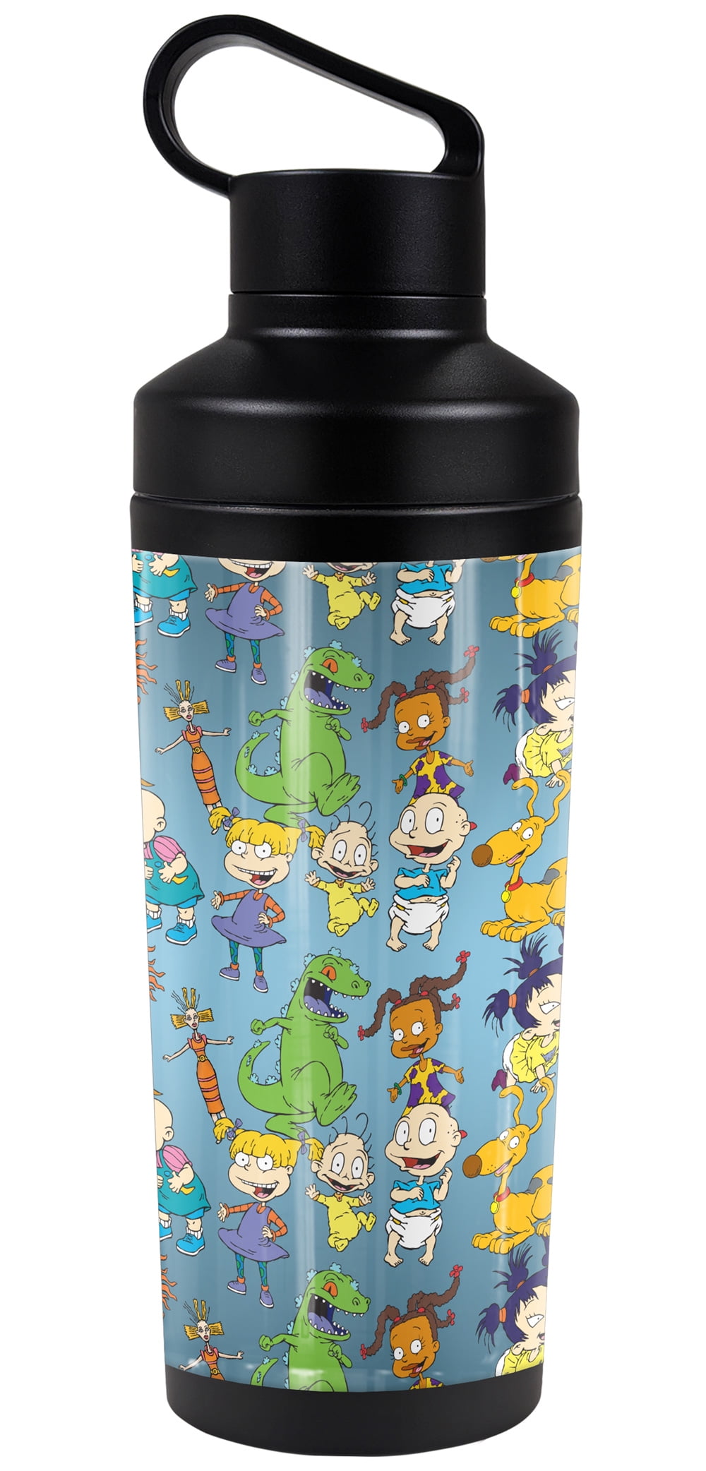 Rugrats Official Rugrats Character Pattern 18 oz Insulated Water Bottle ...