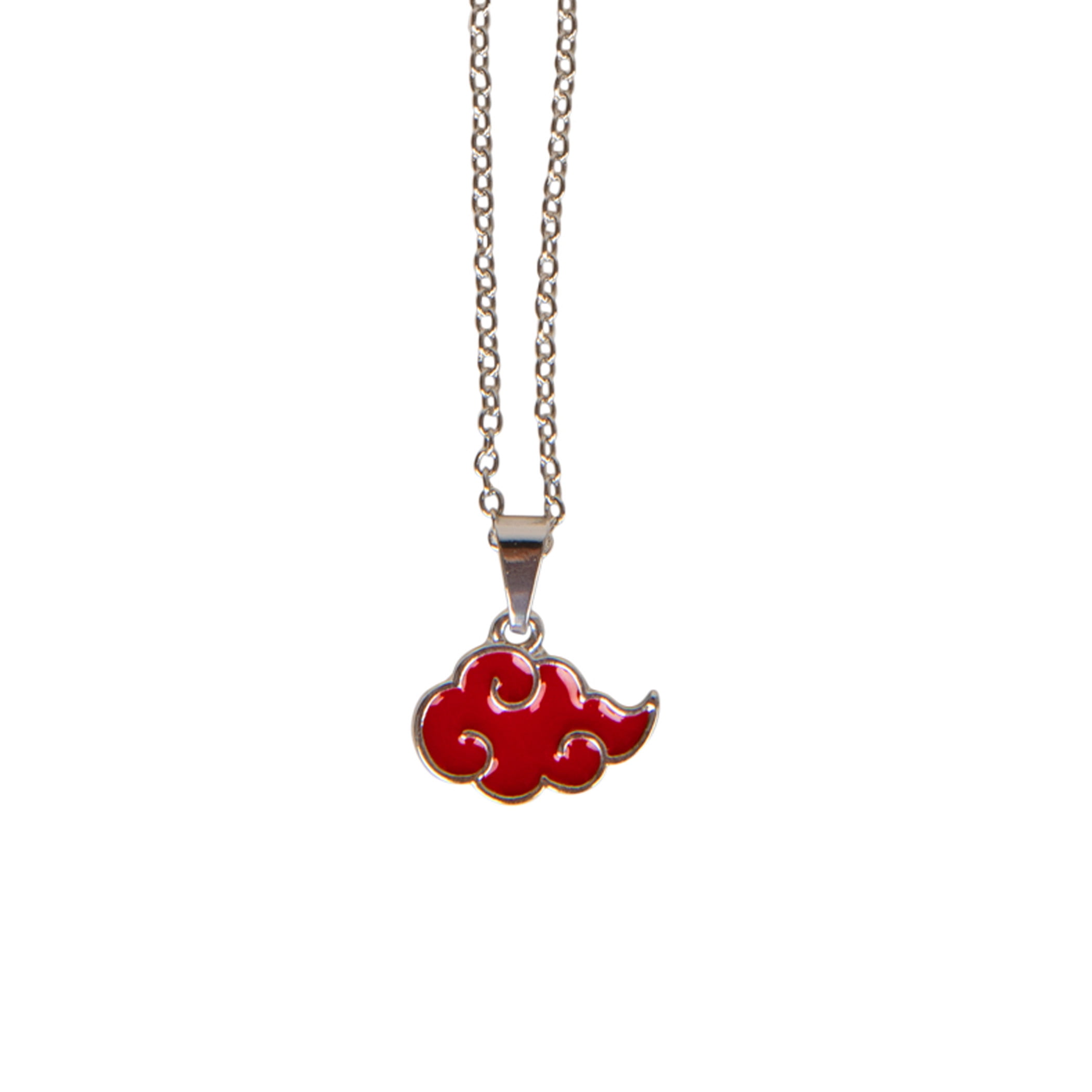 Naruto Akatsuki Red Rain Cloud Symbol Necklace - Walmart.com