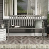 GRAND PATIO Outdoor Bench, Anti-Rust Aluminum Frame, Weathered Gray, 50 ...