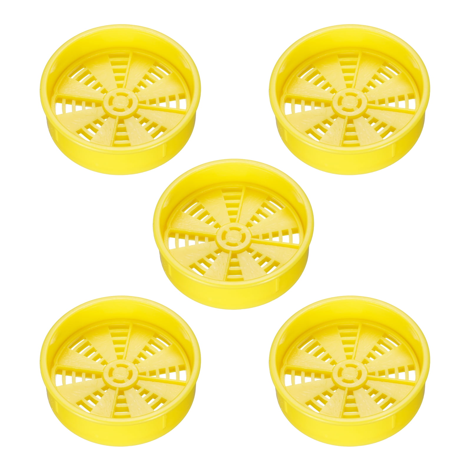 Uxcell 5 Pack Beehive Box Entrance Vent, 55mm Plastic Round Rotatable ...
