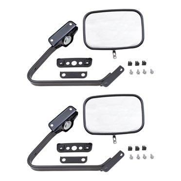 Pair Set Manual Side View Mirrors 5x8 Swing Lock with Plastic Housing ...