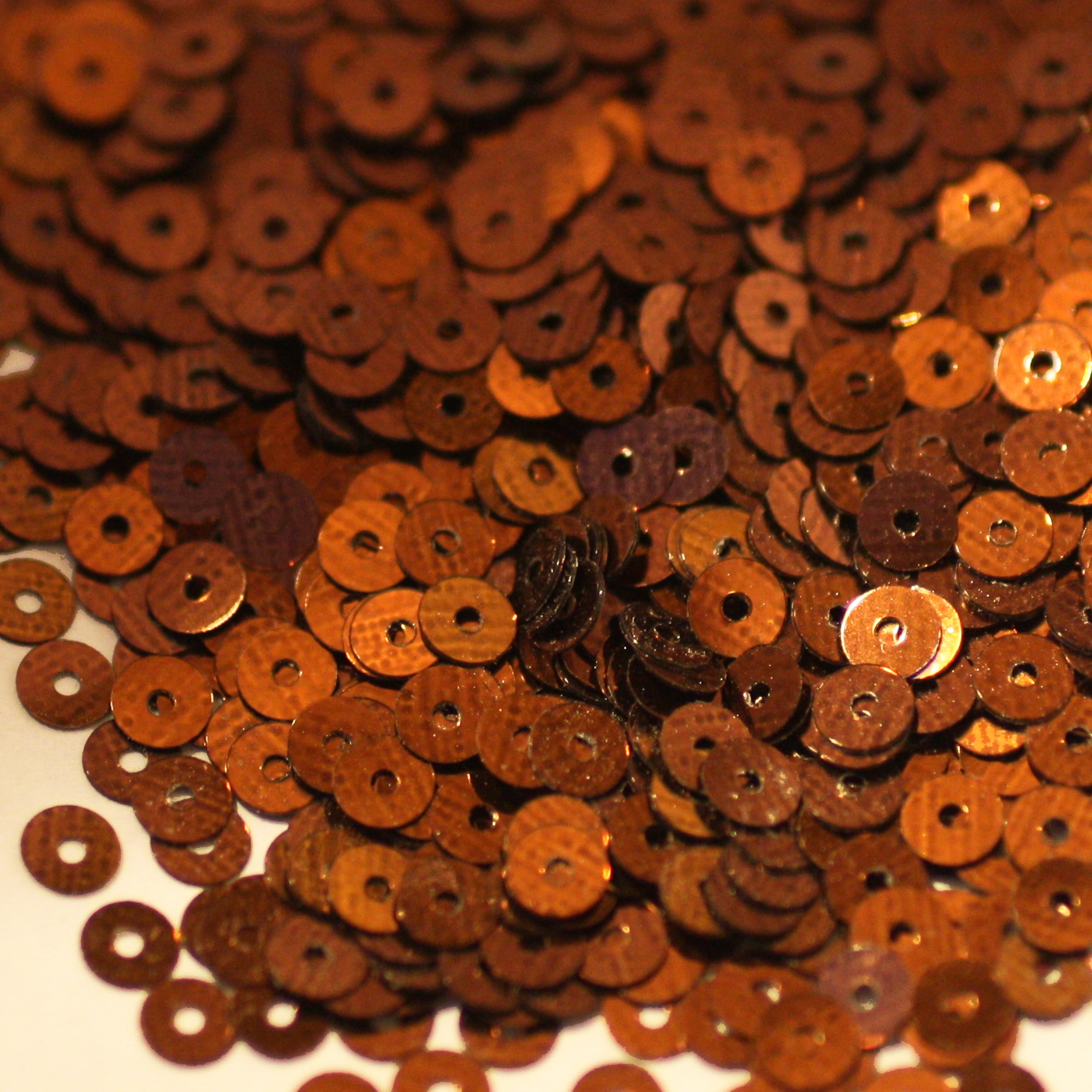 Bronze Brown Sequins 4mm Shiny Metallic Made in USA - Walmart.com