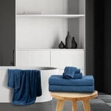 Jessy Home 2 Pack Home Collection Ultra Soft Cozy Towels 200 GSM Navy ...