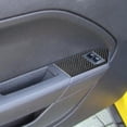 Carbon Fiber Interior Window Lift Switch Cover Trim For Ford Mustang ...