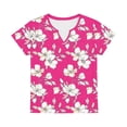 Bnwani T-Shirts Graphic,Womens T Shirt,Short Sleeve,V-Neck,Relaxed Fit ...