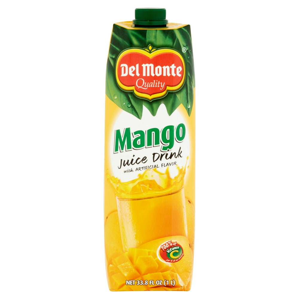 Del Monte Juice, Mango, 33.8 Fl Oz, 1 Count - Walmart.com - Walmart.com