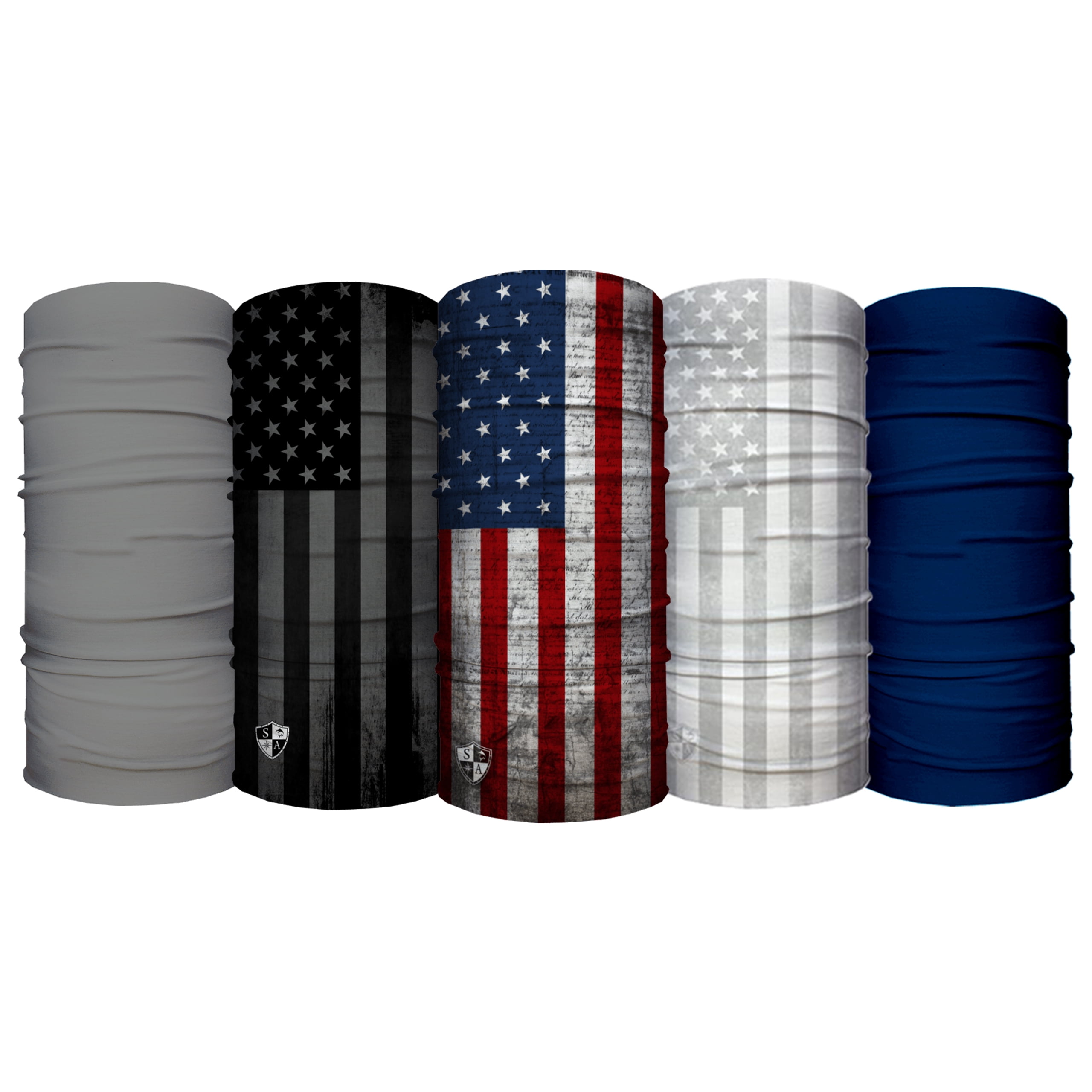 SA Company 5 Pack UV Face Shield Multipurpose Protector Neck Gaiter ...