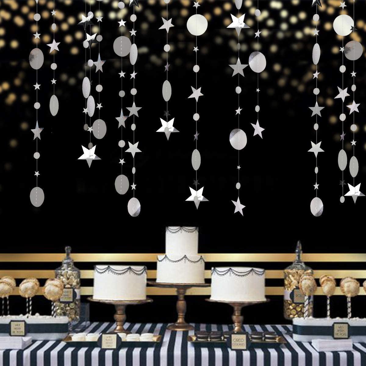 Bling Bling Silver Twinkle Star Garland Streamer Kit for Party ...