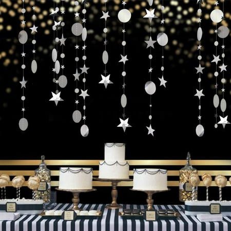Bling Bling Silver Twinkle Star Garland Streamer Kit for Party ...