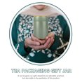 Set of 2 Tinplate Tea Coffee Canister Container Loose Storage Sealing ...