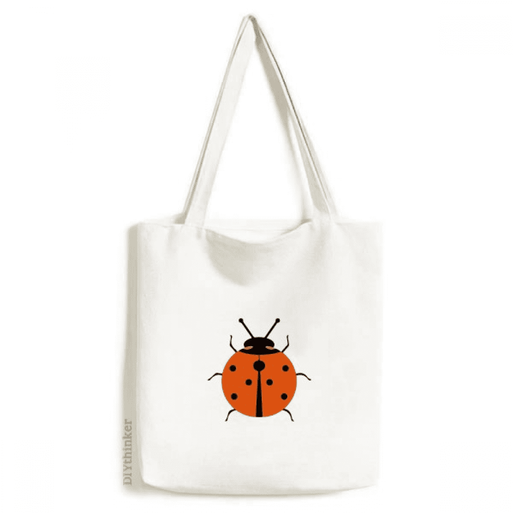 Seven Star Ladybug Animated Pest Insect Tote Canvas Bag Shopping ...