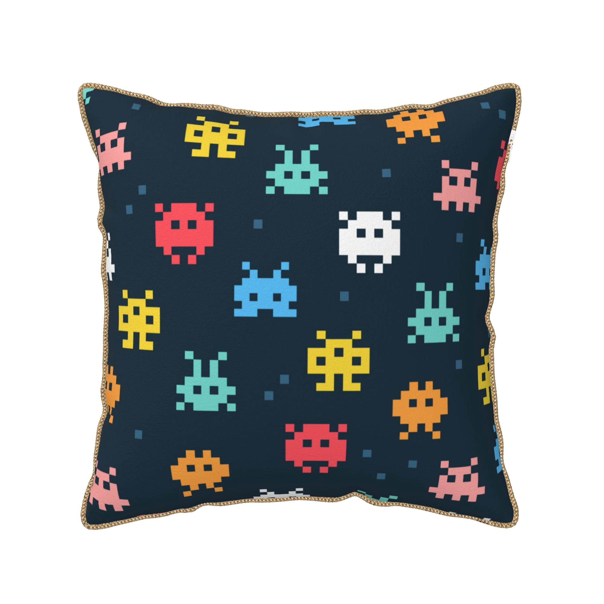 ZNDUO Cartoon Aliens Game Monsters Throw Pillows, Throw Pillows for ...