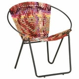 vidaXL Circle Chair Multicolors Chindi Fabric - Walmart.com