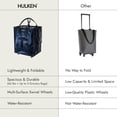 (Large, Black Reusable Rolling Tote & Rolling Shopping Bag with Wheels ...