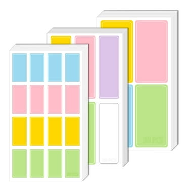 Tag-A-Room 2 x 3 Name Tag Stickers 150 Color Coded Labels Assorted ...
