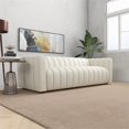 Montclair Mid Century Modern Luxury French Boucle Fabric Cream Couch ...