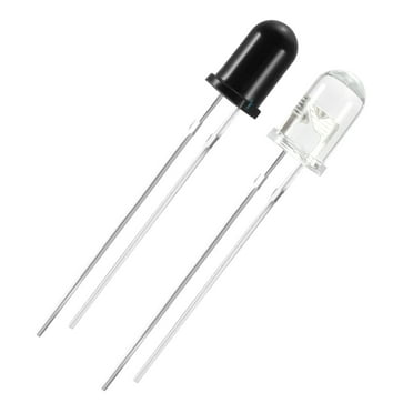 20 Pack 5mm 940nm Infrared Emitter Diode, DC 1.5V LED IR Emitter Light ...
