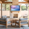Abstract Marble Texture Outdoor TV Cover 52 to 55 inch Blue Pink ...