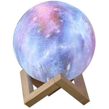 Night Light 3D Printed Full Moon Lamp Eyes Protection Energy Saving ...