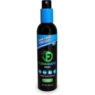 FunkAway Odor Eliminator Spray for Shoes, Clothes and Gear Non-aerosol ...
