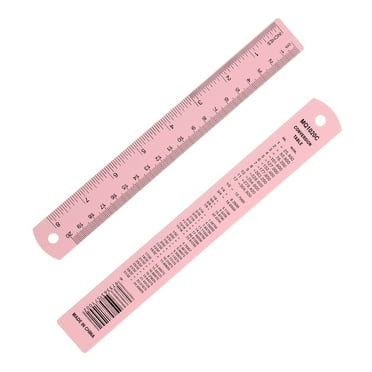Pacific Arc Stainless Steel Ruler with Inch and Metric(mm), Non Skid ...
