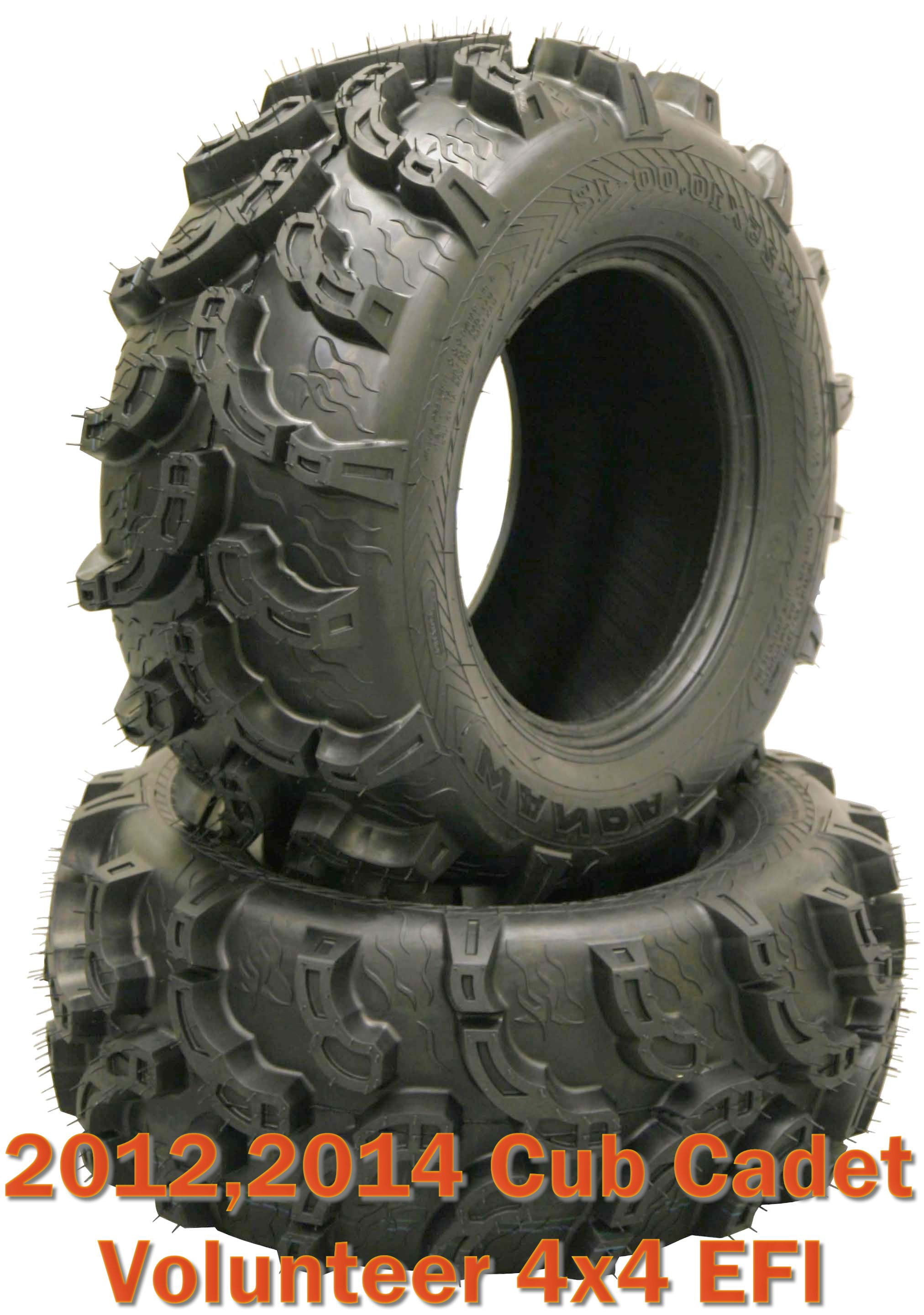 12,14 Cub Cadet Volunteer 4x4 EFI ATV Front Tire Set 26x9-12 Super Lug ...