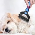 3-in-1 Double-Sided Pet Grooming Comb for Dogs & Cats - Deshedding ...