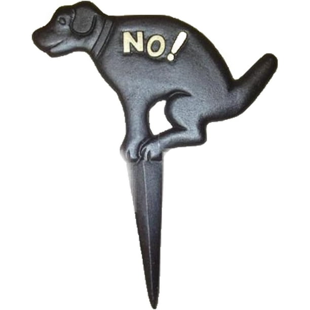 No! Doggy Don't Metallic Black 15 x 11 Resin Stone Outdoor Sign ...