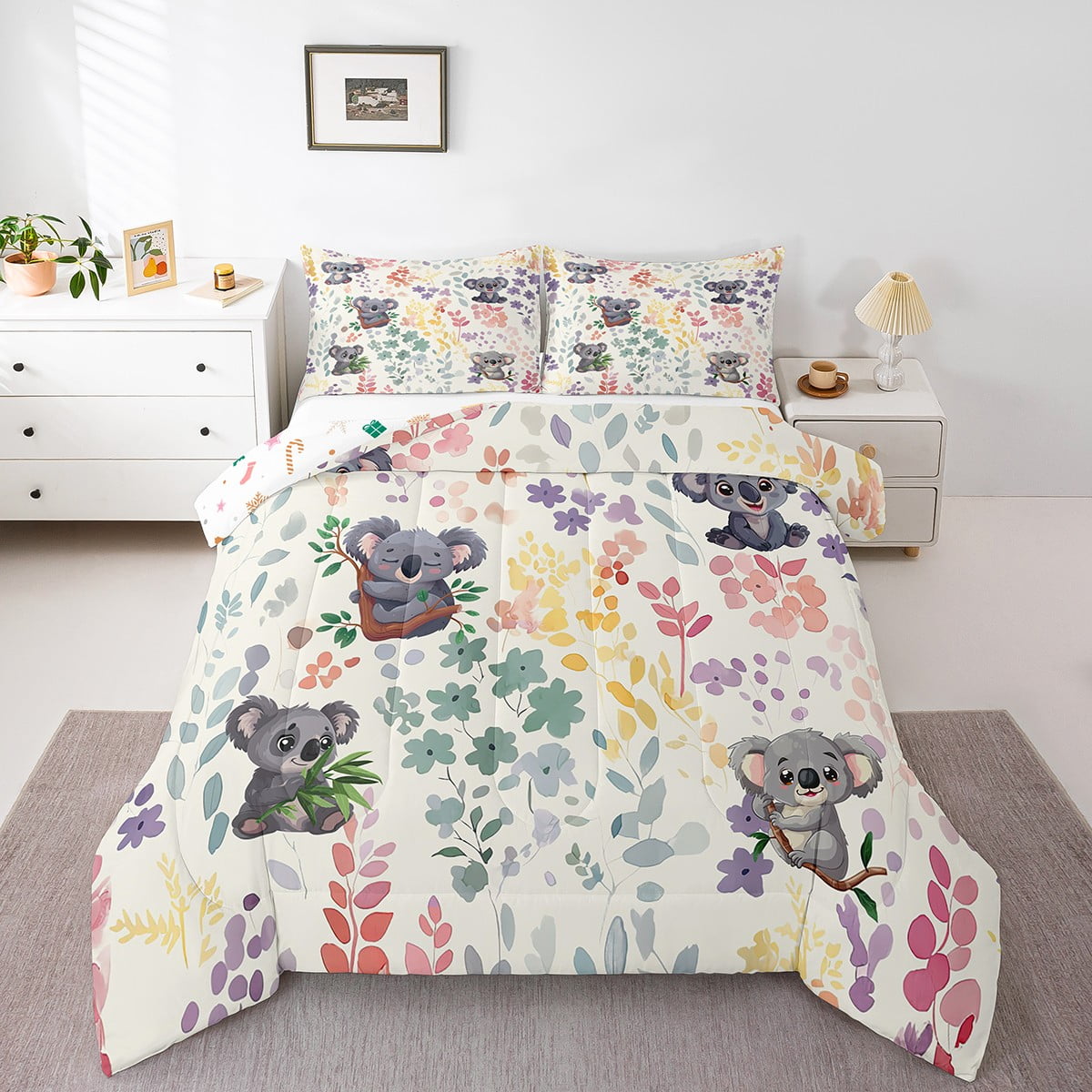 Click here for Yst Kawaii Koala Comforter Set Full Size cartoon K... prices