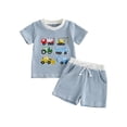 AceBaby Kids Toddler Boys Summer Waffle Outfits 6M-4Y Construction ...