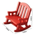 Miniature Wooden Rocking Chair for Dollhouse - 1:12 Scale Dollhouse ...