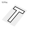 Uxcell Letter T Patches Iron on Heat Transfer Letters 2 Inch White ...