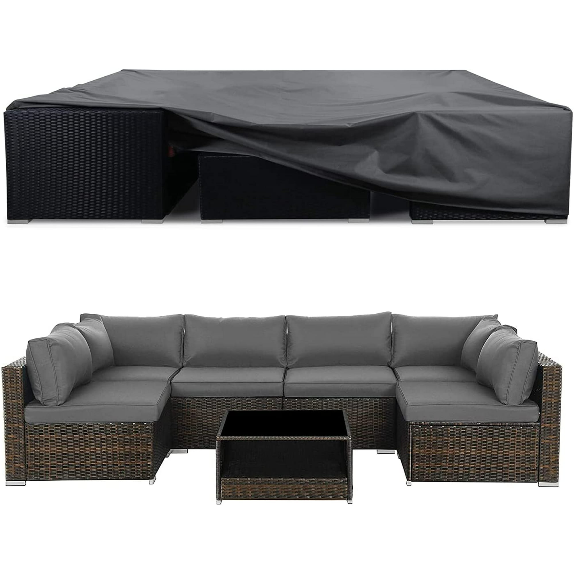 STARTWO Waterproof Patio Furniture Cover Thickened 600D Heavy Duty Outdoor Set Cover - Walmart.com