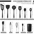 11 PCS Silicone Cooking Utensils Set, Heat Resistant Kitchen Utensils ...