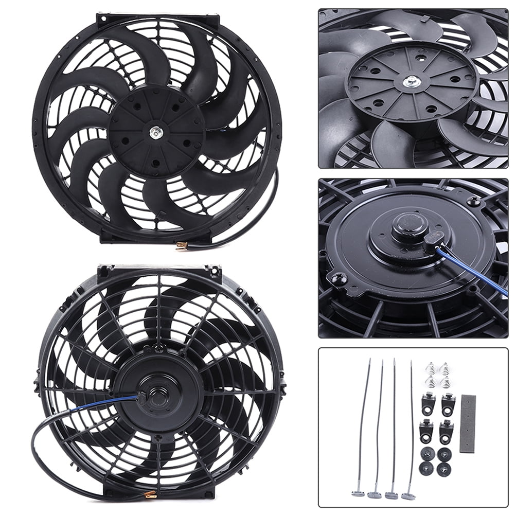 ECCPP 12inch Universal Slim Push Pull Electric Radiator Cooling Fan ...
