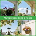 8 Pack Extra Large S Hooks for Hanging Plant Outdoor, White Long S ...