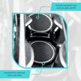 Auto Drive 2-Pack Bling Car Coasters – Sparkling Rhinestone Cup Holder ...