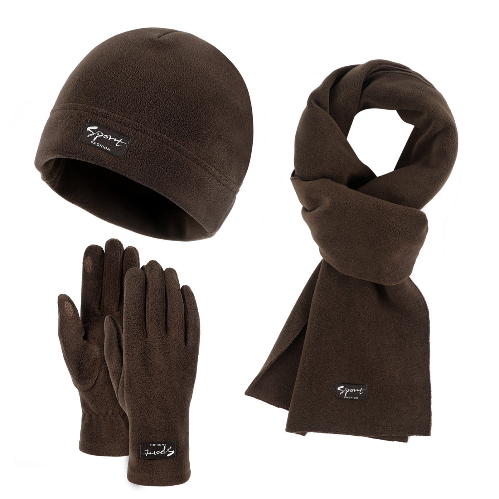 Click here for Pisexur 3 Pcs Winter Hat Scarf Gloves Set  Premium... prices